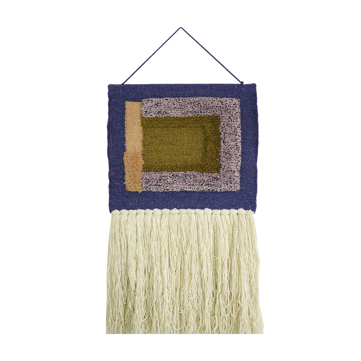 Artisanal Geometry Textured Fiber Wall Art - NamasteyCraft