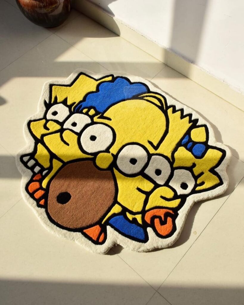Simpsons Doormat for Bed Room and Living Room |Namasteycraft